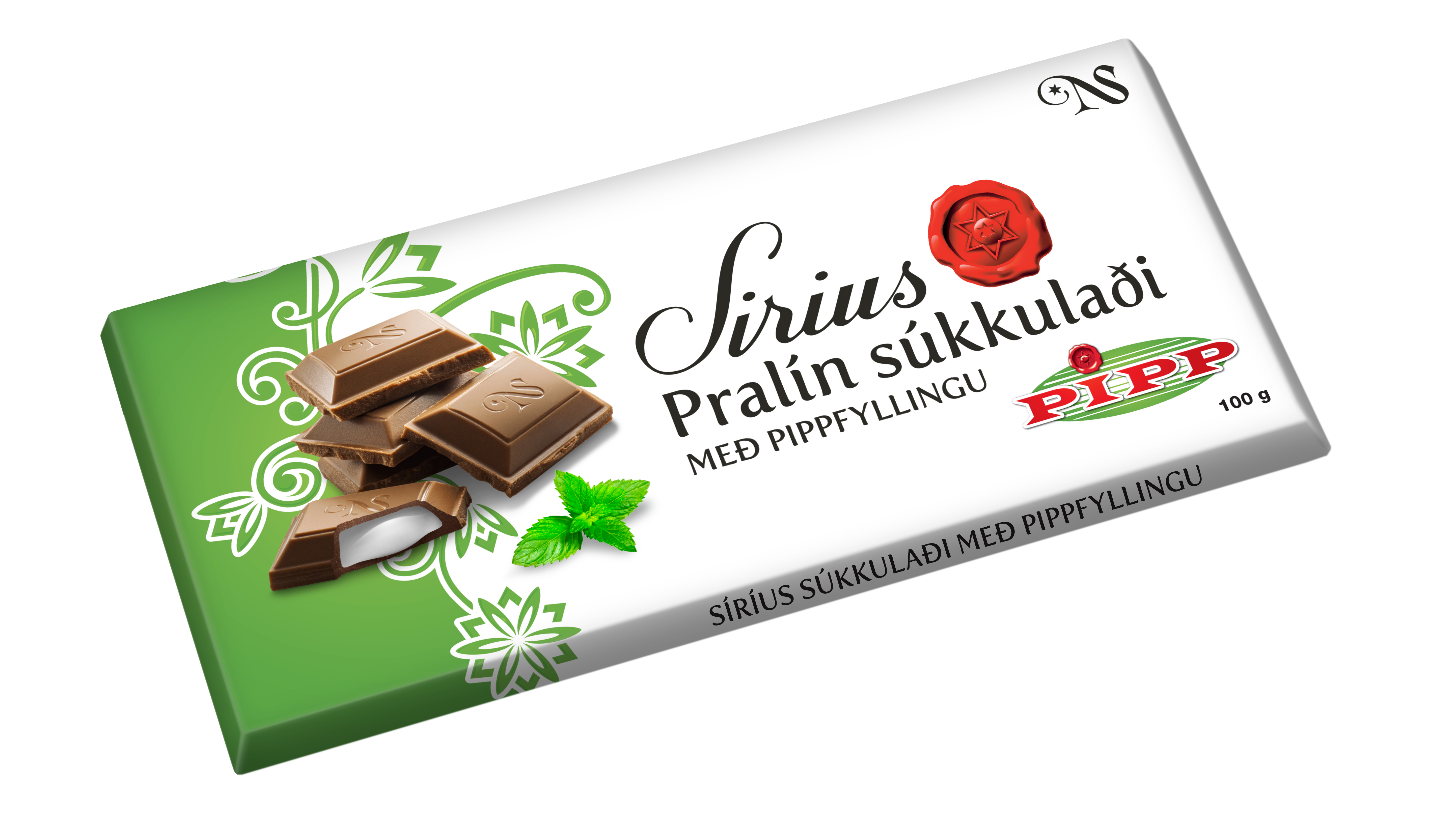 SÍRÍUS PRALÍN MYNTU 100G - Nói Siríus