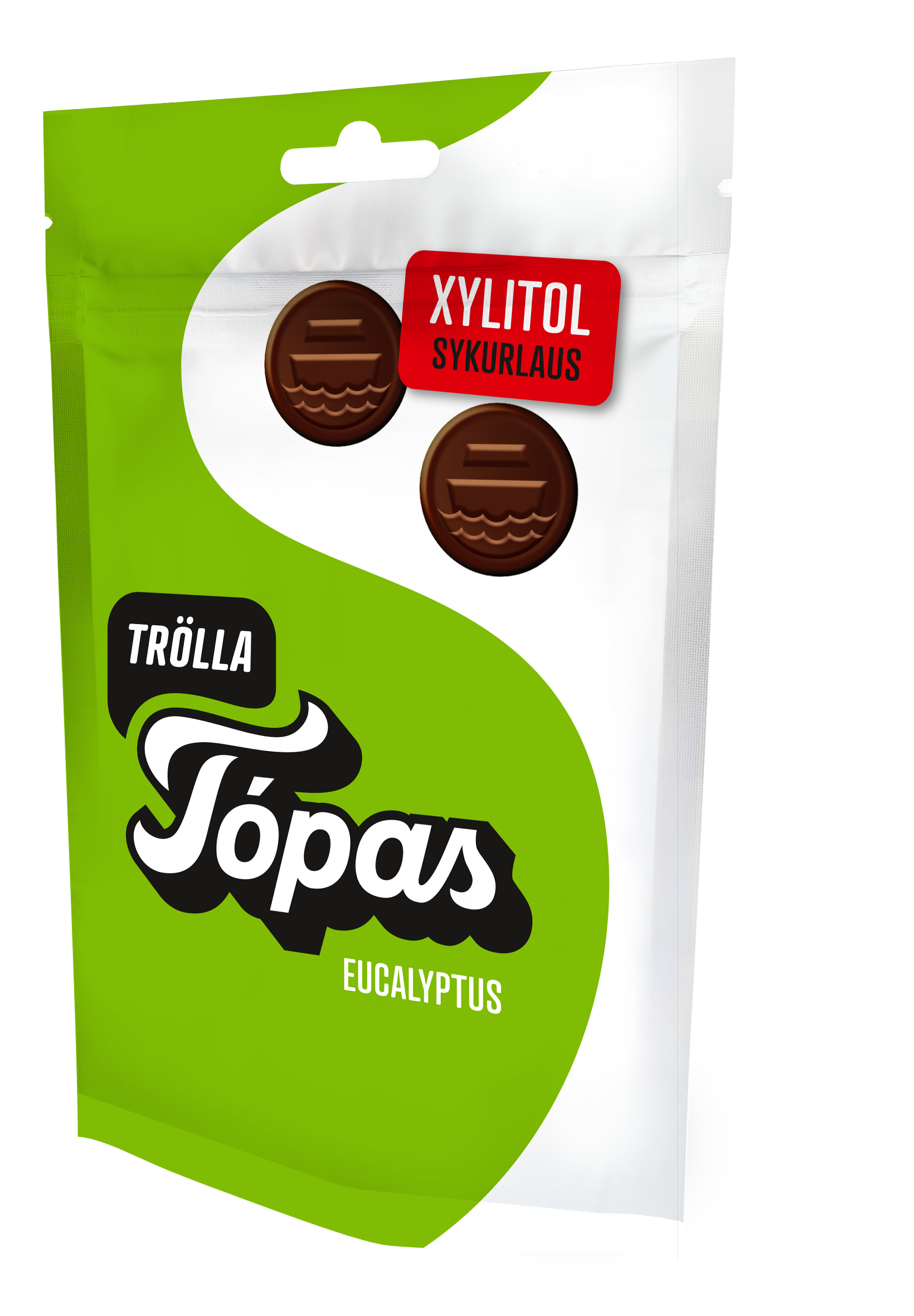 TRÖLLA TÓPAS GRÆNN SYKURLAUS 100G - Nói Síríus - Með Íslendingum í 100 ár